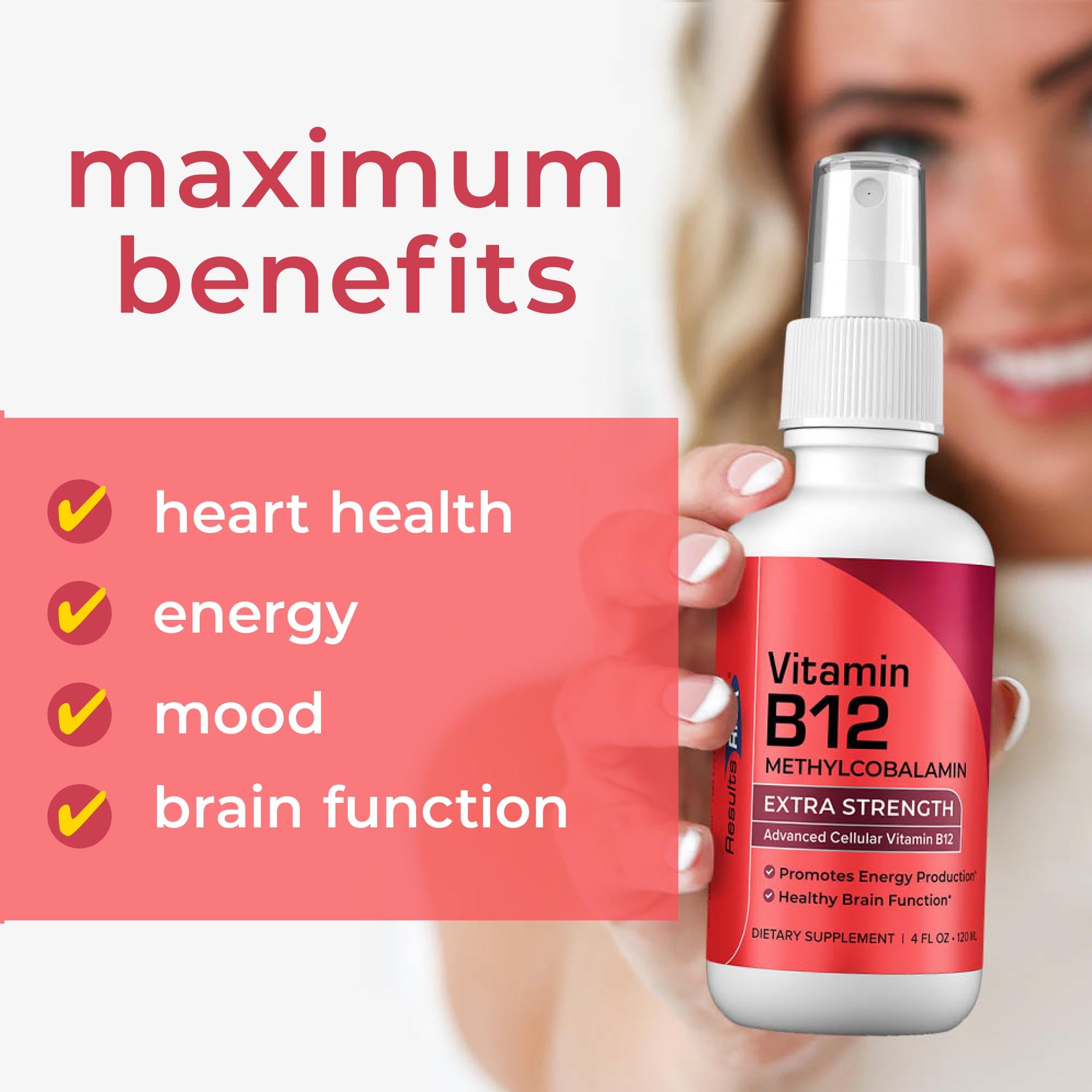 Vitamin B12 Extra Strength: Energy and Metabolism Boosting Supplement ...