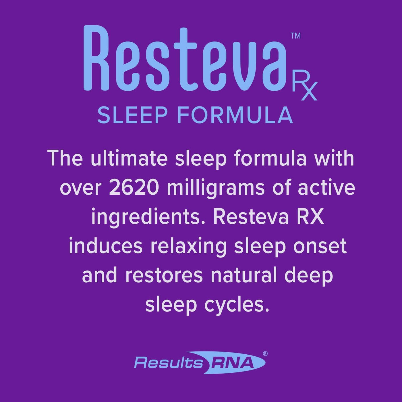 Resteva RX: Natural Sleep Aid for Restorative Sleep and Relaxation ...
