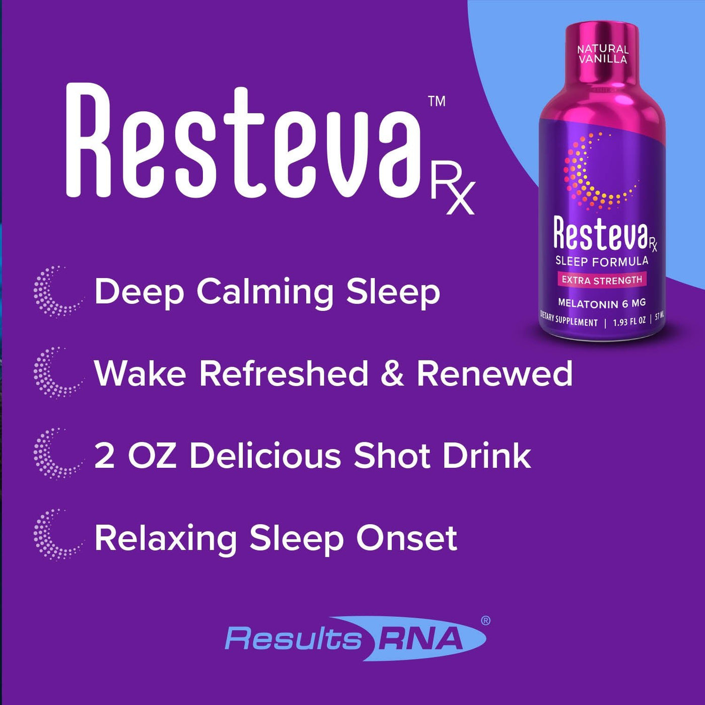 Resteva RX: Natural Sleep Aid for Restorative Sleep and Relaxation ...