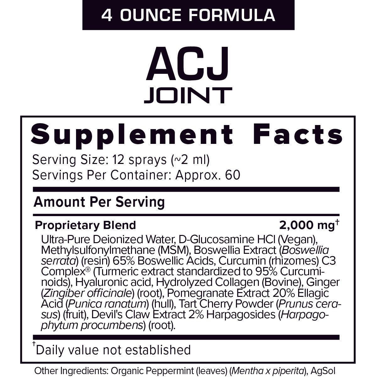 ACJ Joint Support: Nutritional Supplement for Joint Health and Mobility — Results RNA